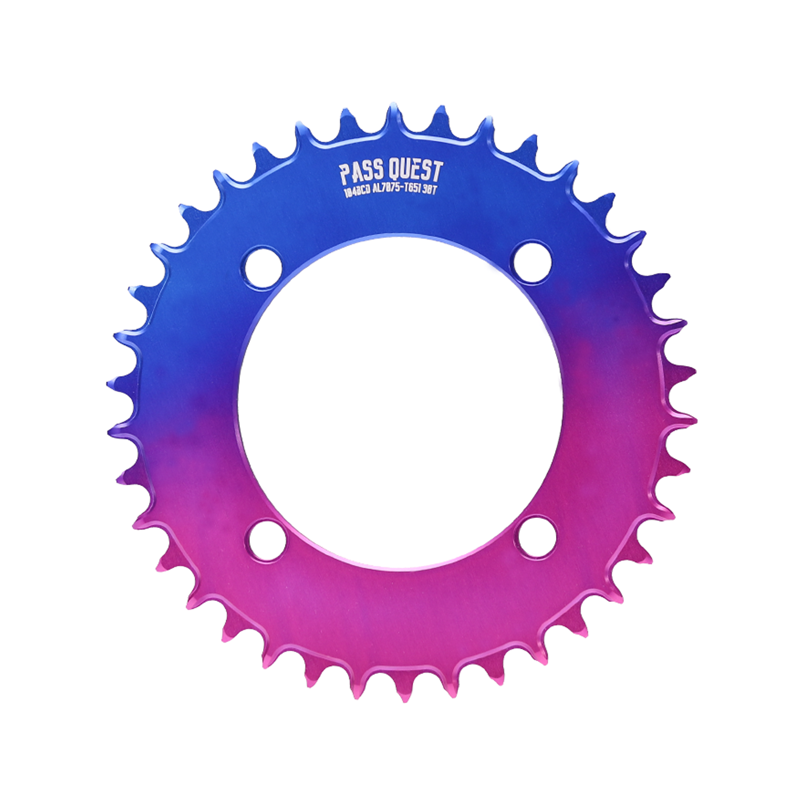 104BCD Round AERO Fade Color Mountain Bike Road Bike Narrow Wide Chain ...